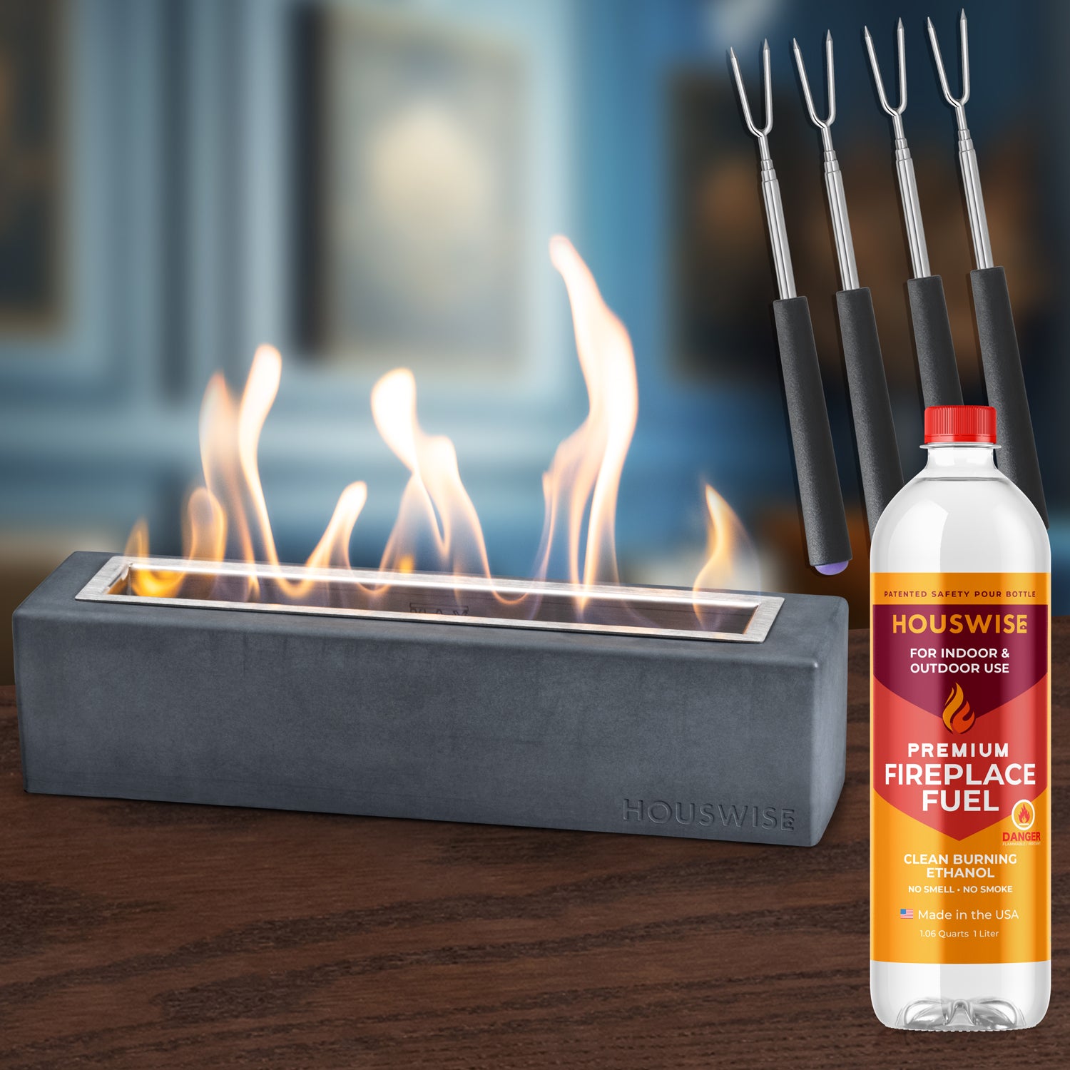 Tabletop Fire Pit & Fuel – houswise